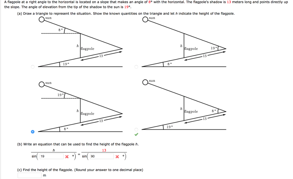 Solved A flagpole at a right angle to the horizontal is | Chegg.com