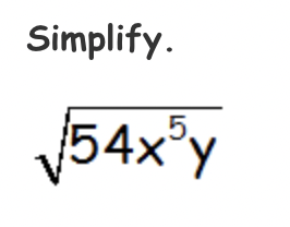 Solved Simplify. 54x®y | Chegg.com