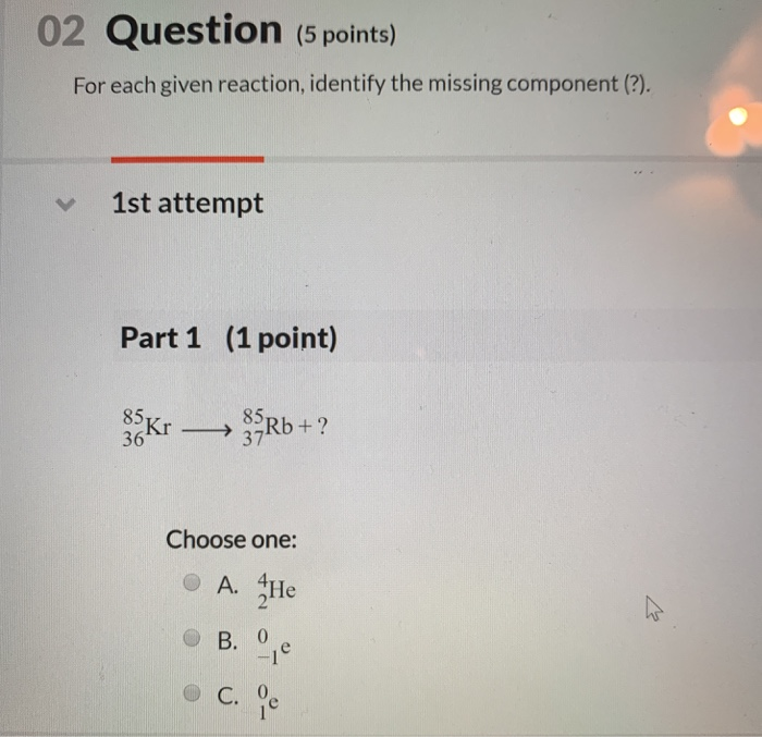 Solved 02 Question (s points) For each given reaction, | Chegg.com
