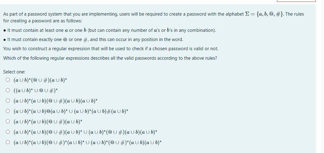 Solved As part of a password system that you are | Chegg.com