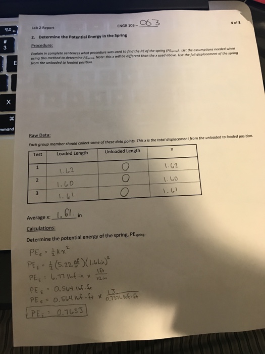 Solved ENGR 103-CO3 Lab 2 Report 2. Determine the Potential | Chegg.com