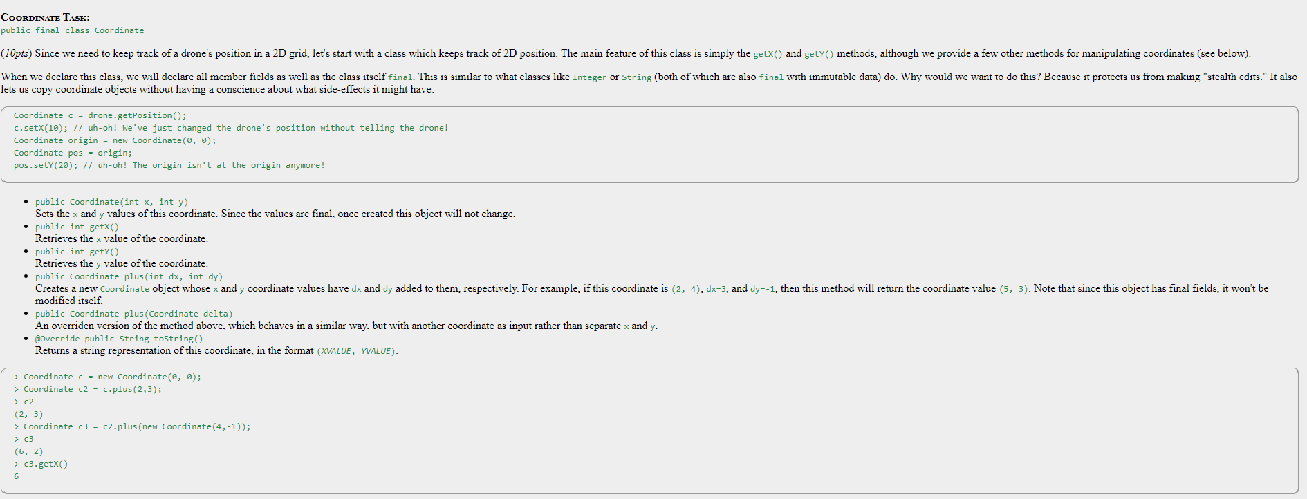 DIRECTION TASK: public enum Direction (10pts) Define | Chegg.com