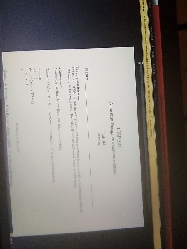 Solved Insert Page Layout References Malling: Review View | Chegg.com