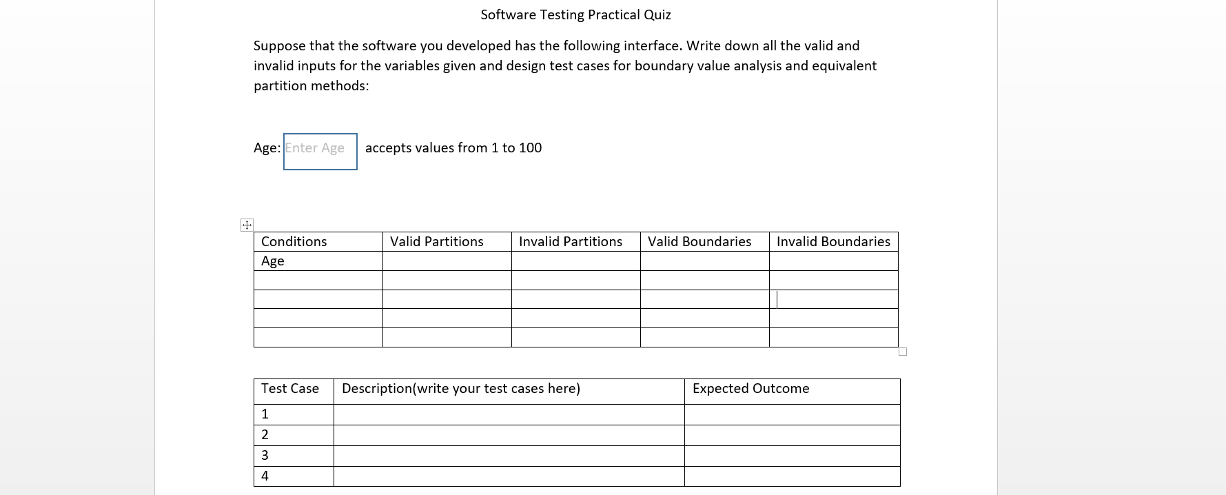 Solved Software Testing Practical Quiz Suppose That The
