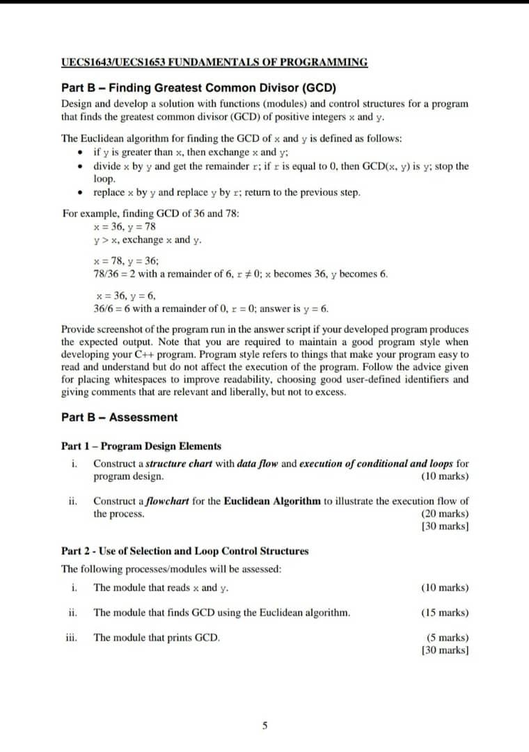 Solved UECS1643/UECS1653 FUNDAMENTALS OF PROGRAMMING . . | Chegg.com