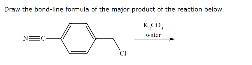 Solved Draw the bond-line formula of the major product of | Chegg.com