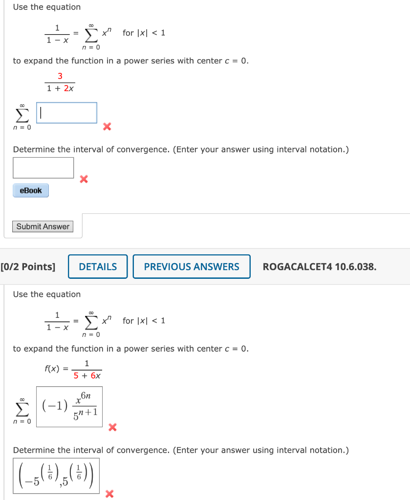 Solved Use the equation xn for 1x1