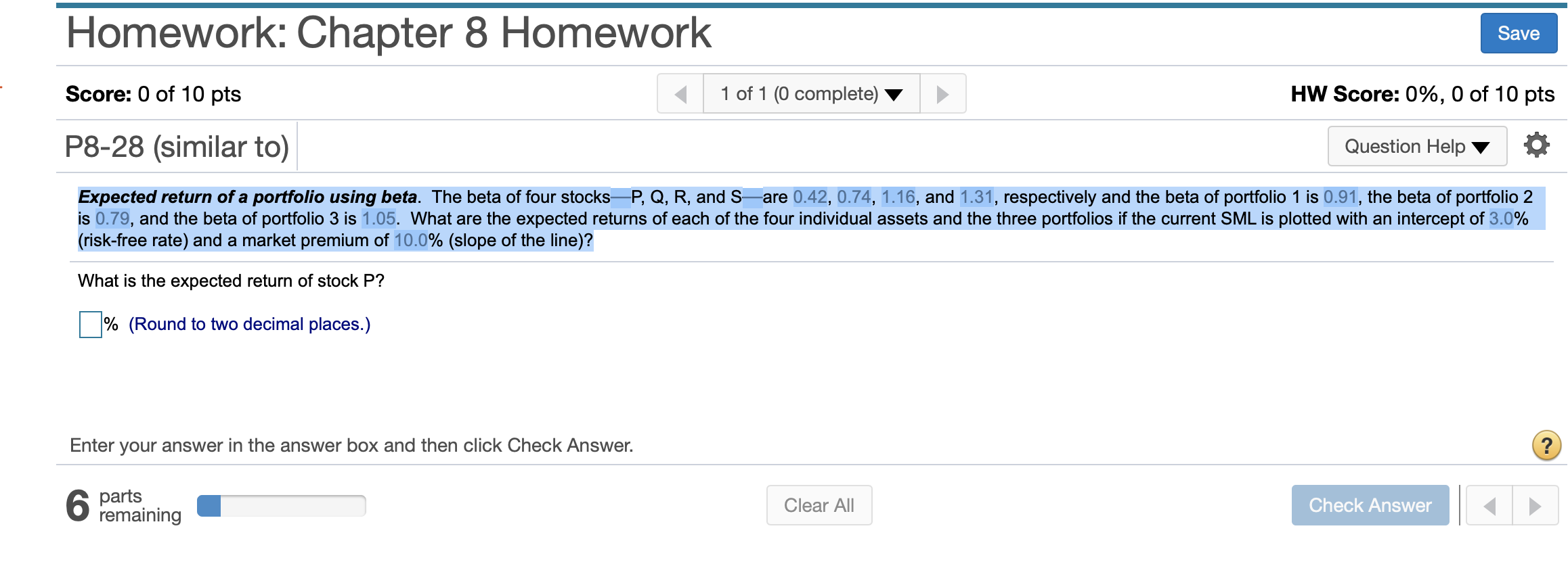 Solved Homework Chapter 8 Homework Save Score 0 Of 10 Pts