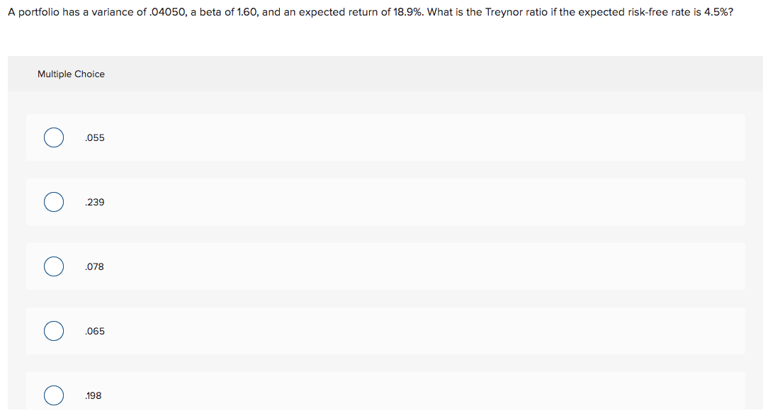 Solved Assume that the tracking error of Portfolio X is 7.50 | Chegg.com