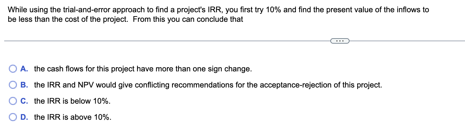 Solved While using the trial-and-error approach to find a | Chegg.com
