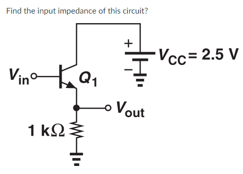 Solved Find the input impedance of this circuit? Is ﻿there a | Chegg.com