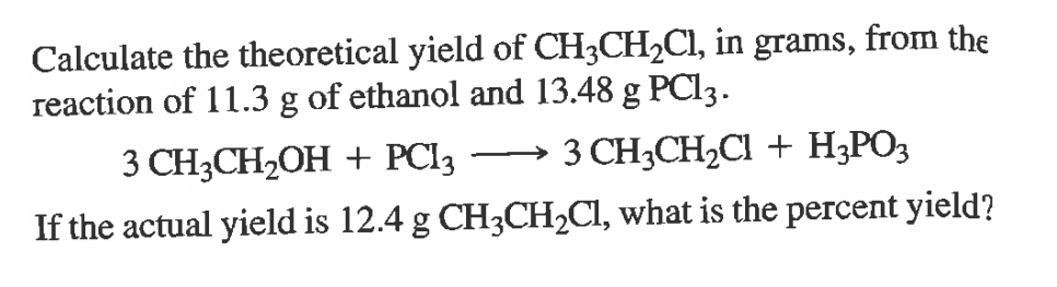Solved Calculate the theoretical yield of CHCH2Cl, in grams, | Chegg.com