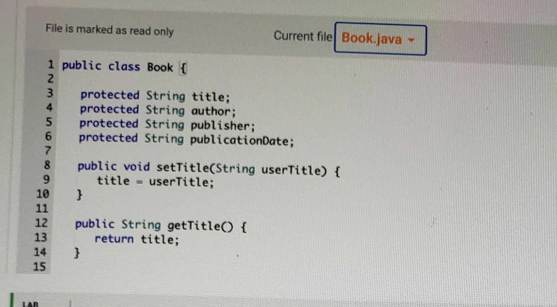 Solved Need the answer in JAVA. Given main() and a base Book | Chegg.com