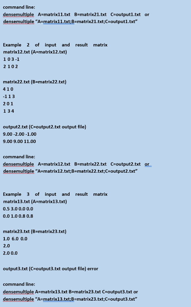 Solved COSC2430 Hw1: Dense Matrix Multiplication 1. | Chegg.com