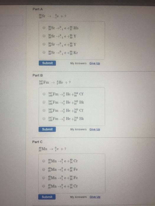 Solved Part A Submit My Answers Give Up Part B He 247 Fm Bk | Chegg.com