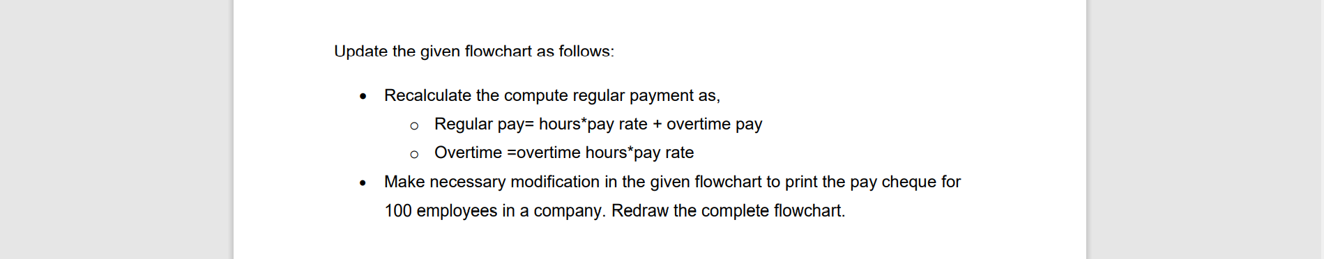 Solved 3 Examine The Given Flowchart And Answer The Chegg