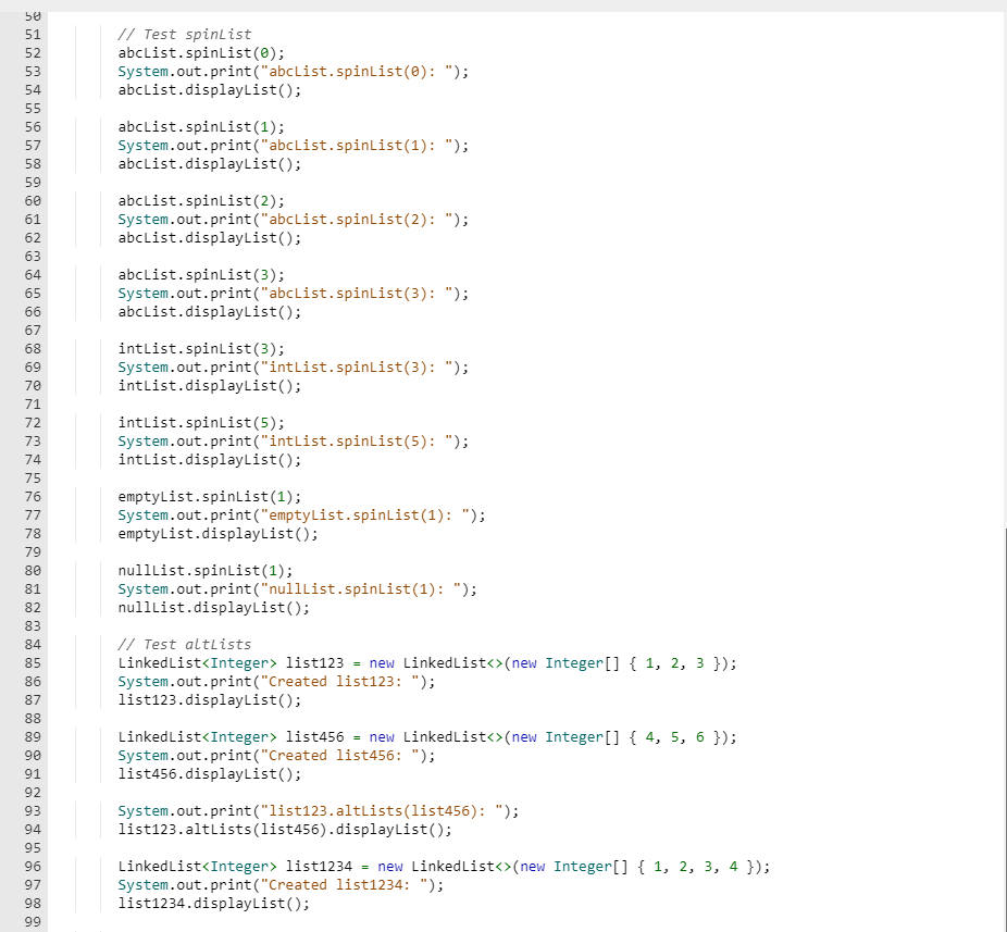 Solved Created intlist: 12334 Created abclist: A B C Created | Chegg.com