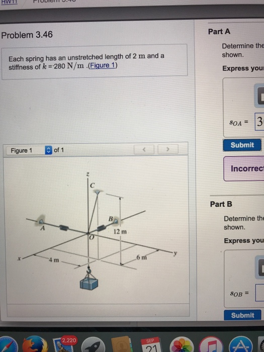 Solved HWT Part A Problem 3.46 Determine the shown. Each | Chegg.com