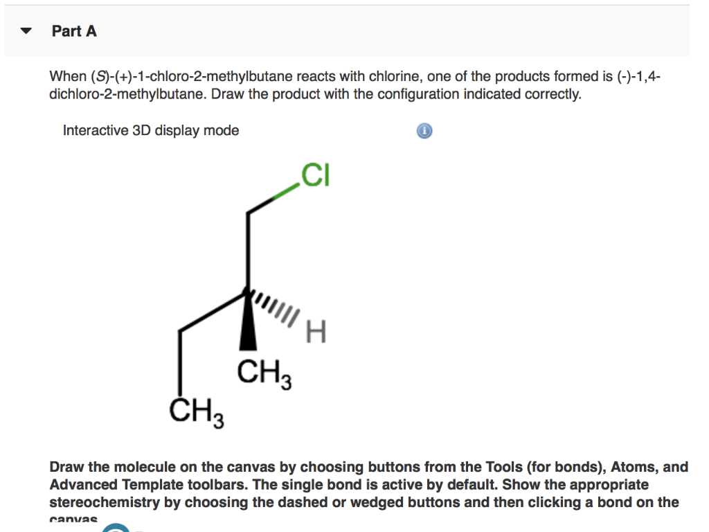 Solved Part A When (S)-(+)-1-chloro-2-methylbutane reacts | Chegg.com