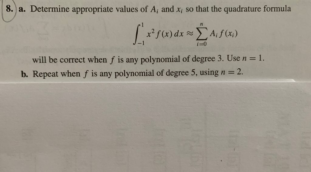 Solved 8. a. Determine appropriate values of Ai and xi so | Chegg.com