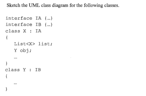 (Solved) : Sketch Uml Class Diagram Following Classes Interface Ia ... (Solved) : Sketch Uml Class Diagram Following Classes Interface Ia ...