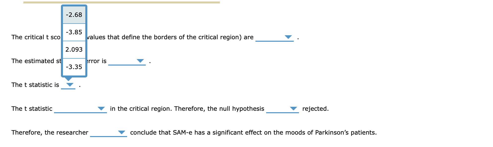 Solved The critical t scores (the values that define the | Chegg.com