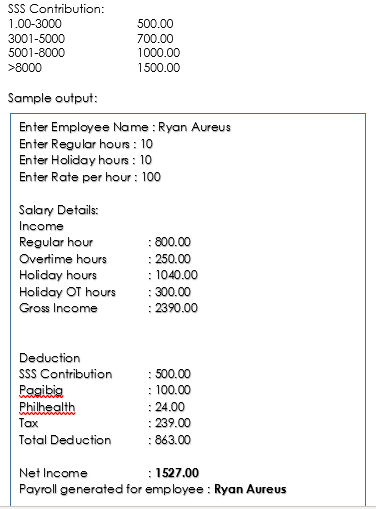 Solved MACHINE PROBLEM 1. Create a program that will compute | Chegg.com