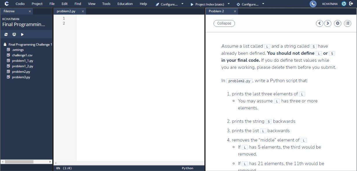 Solved C Codio Project File Edit Find View Tools Education | Chegg.com