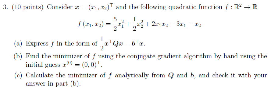 Solved For all problems in this homework set, Q∈Rsymn×n is | Chegg.com