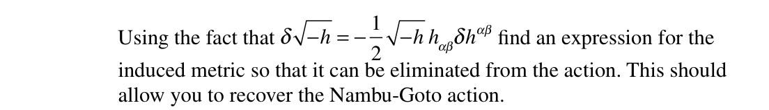 Solved 4. Using the Polyakov action, define the | Chegg.com