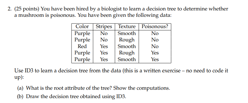 Solved 2. (25 points) You have been hired by a biologist to | Chegg.com