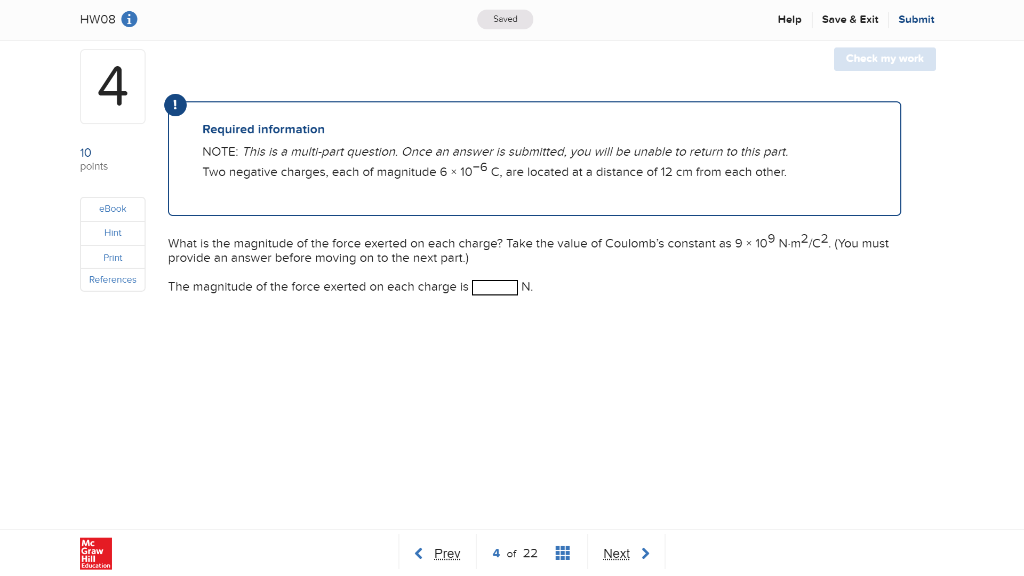 Solved HW08 Seved Help Save & Exit Submit Check my work 10 | Chegg.com