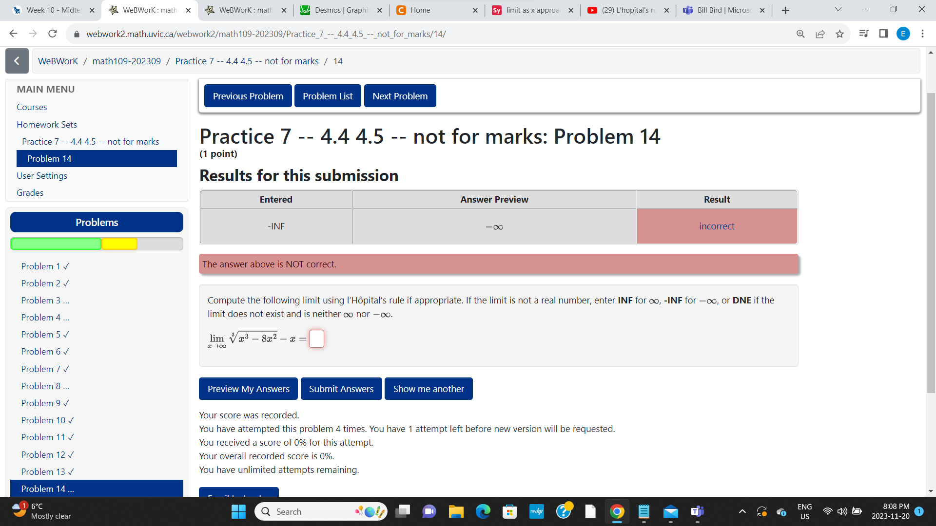 Solved Practice 7 -- 4.44 .5 -- ﻿not for marks: Problem 14(1 | Chegg.com