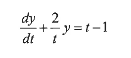 Solved dydt+2ty=t-1 | Chegg.com