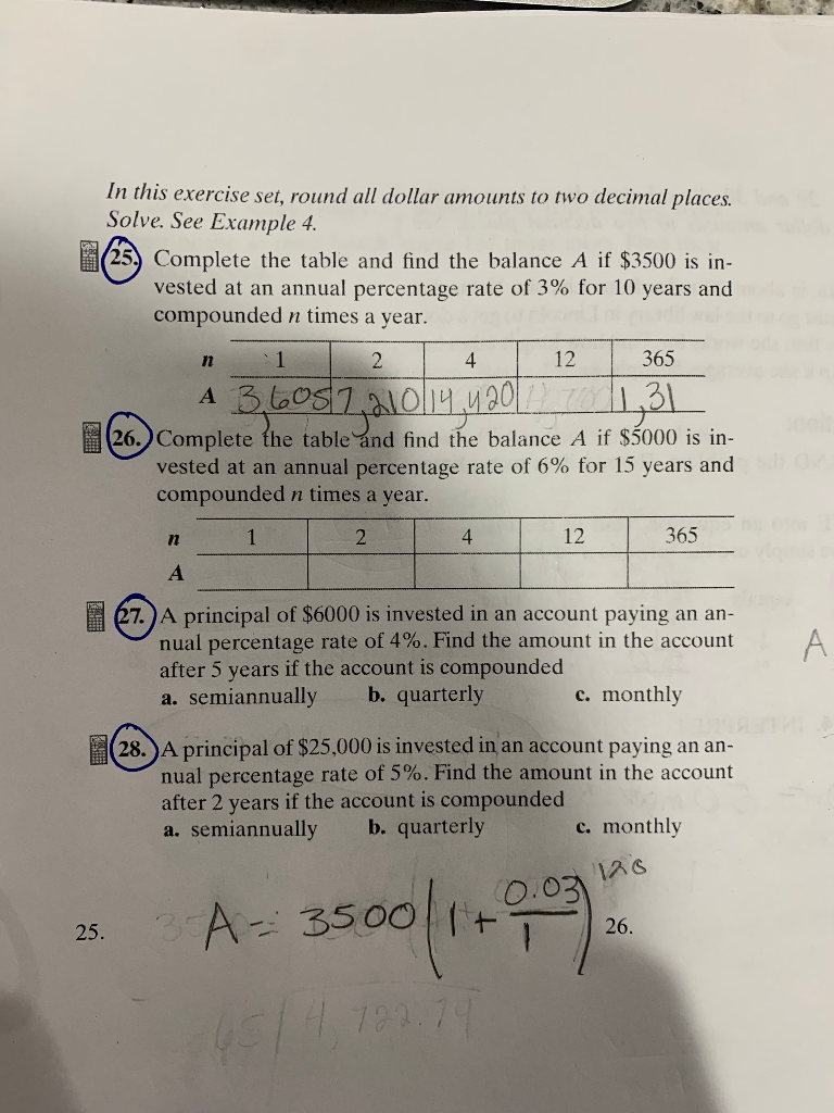 Solved In this exercise set, round all dollar amounts to two | Chegg.com