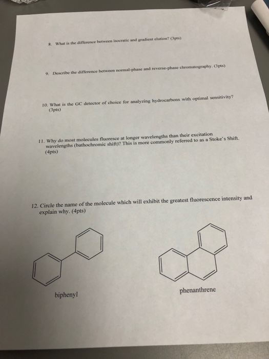 Solved 8. What is the difference between isocratic and | Chegg.com