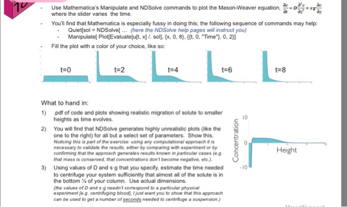 Use Mathematica S Manipulate And Ndsolve Commands To 