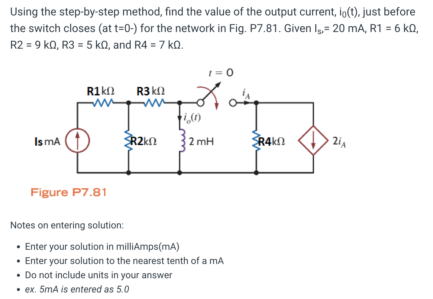 Solved Using the step-by-step method, find the value of the | Chegg.com