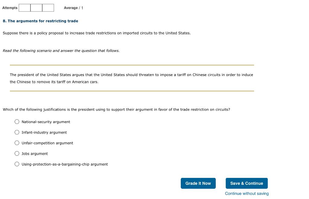 Solved Which of the following justifications is the | Chegg.com