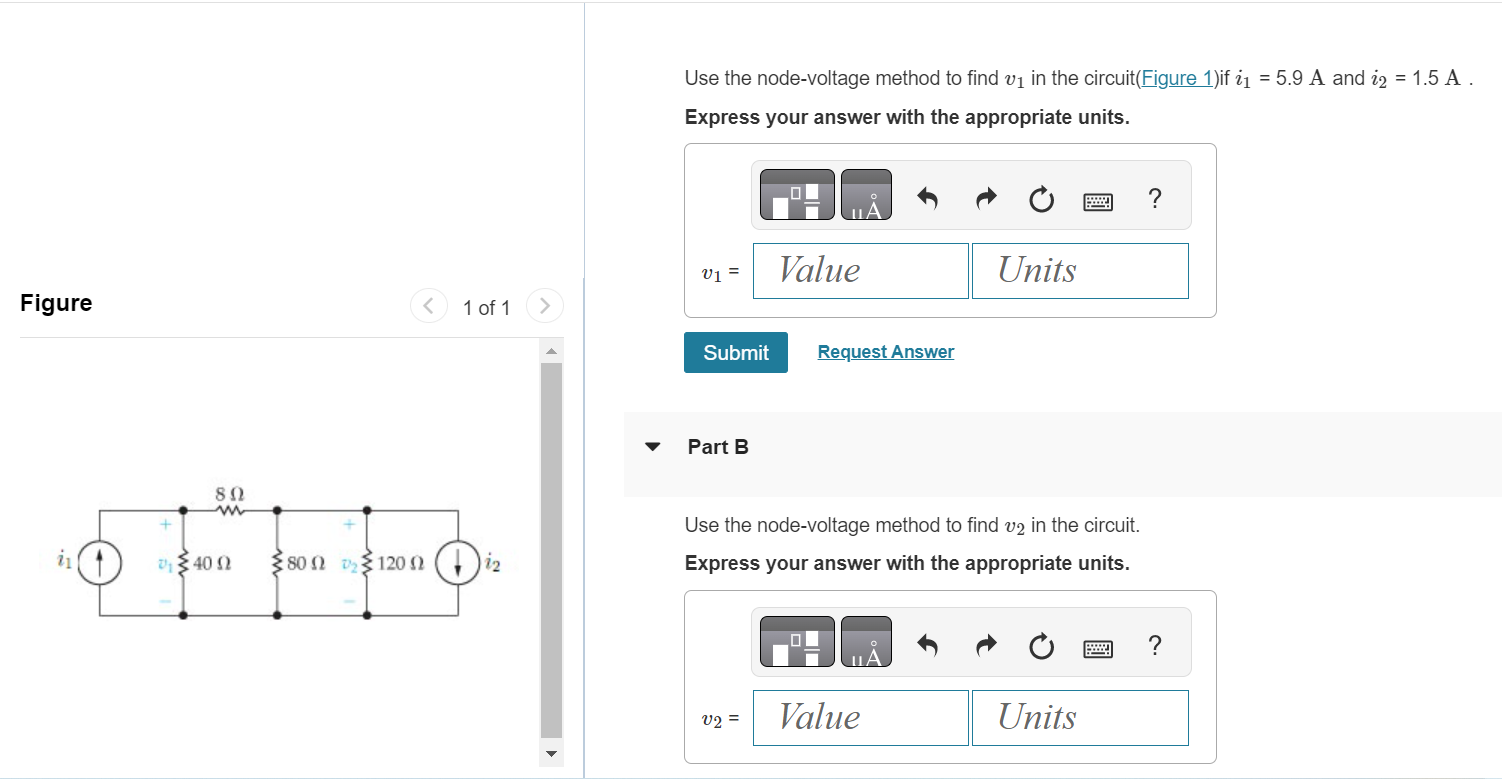 Solved Use the node-voltage method to find v1 in the | Chegg.com