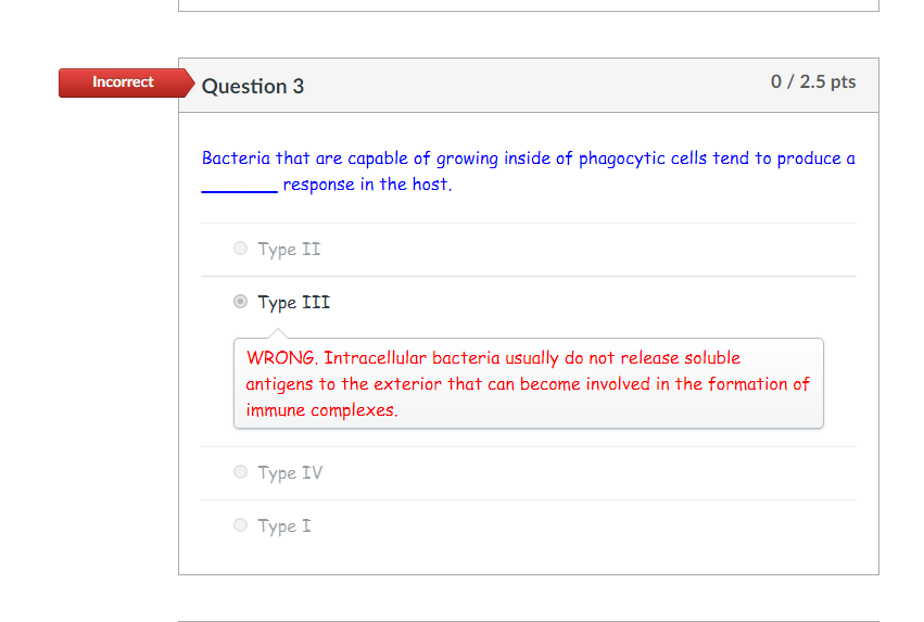 Solved Incorrect Question3 0/2.5 pts Bacteria that are | Chegg.com Solved Incorrect Question3 0/2.5 pts Bacteria that are | Chegg.com