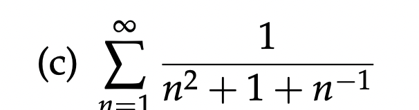 Solved (c) ∑n=1∞1n2+1+n-1 | Chegg.com