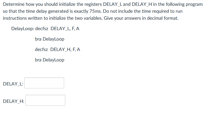 Solved Determine how you should initialize the registers | Chegg.com