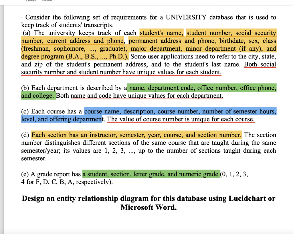 Solved - Consider the following set of requirements for a | Chegg.com