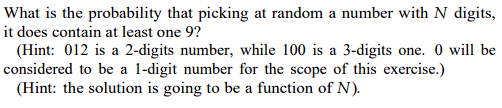 Solved What is the probability that picking at random a | Chegg.com