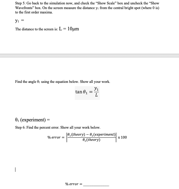 Solved Step 3: Calculate the angle for the first order | Chegg.com