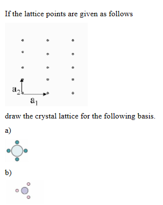 Solved If the lattice points are given as follows draw the | Chegg.com