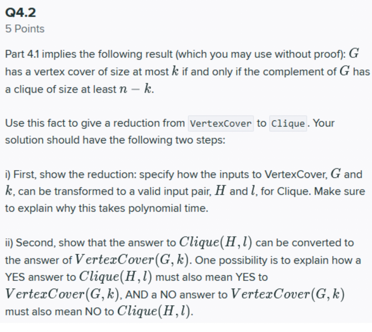 Solved Q4 10 Points Recall the given a graph G and a value | Chegg.com Solved Q4 10 Points Recall the given a graph G and a value | Chegg.com