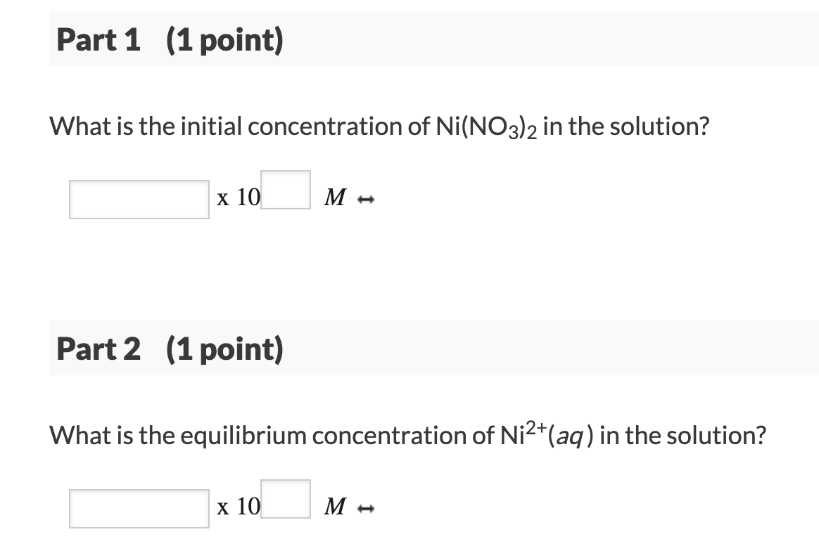 Solved One Millimole Of Ni NO3 2 Dissolves In 280 0 ML Of A Chegg