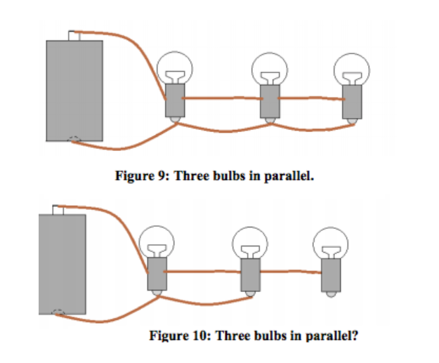 Solved Figure 9: When you added the third bulb to the | Chegg.com